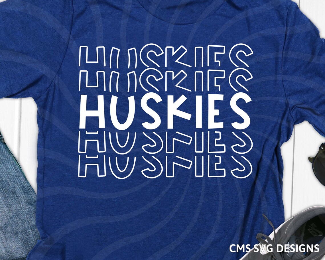 Husky Svg Huskies Svg Huskies Stacked Letters Svg School - Etsy