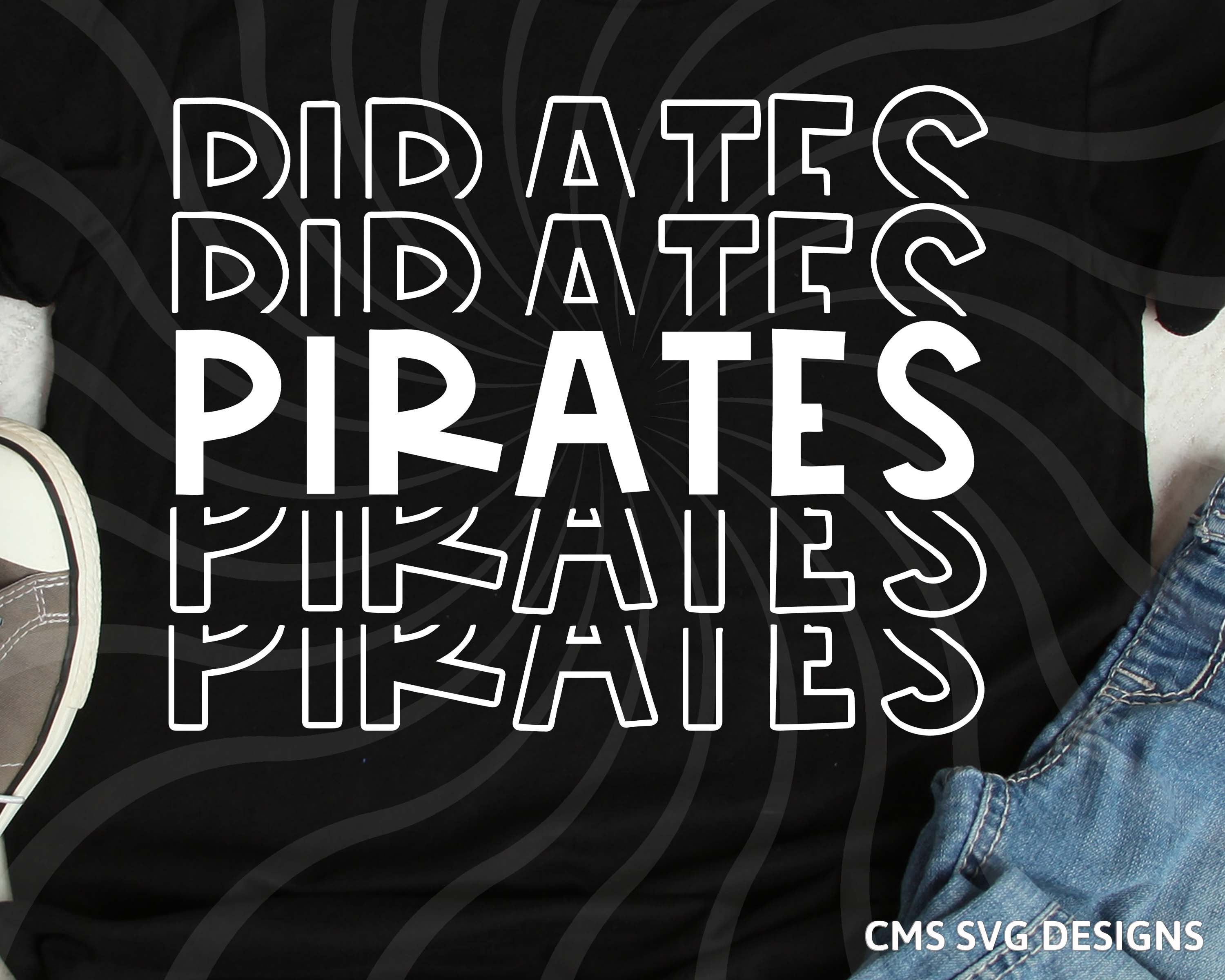 Pirate Svg Pirates Svg Pirate Stacked Words School Pride - Etsy