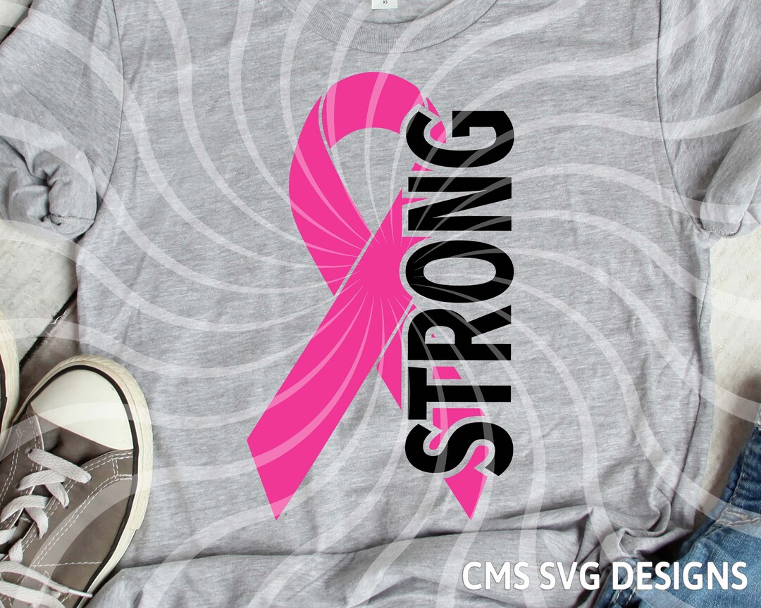 Cancer SVG, Cancer Ribbon Strong Svg, Love Svg, Cut File Cricut Maker ...