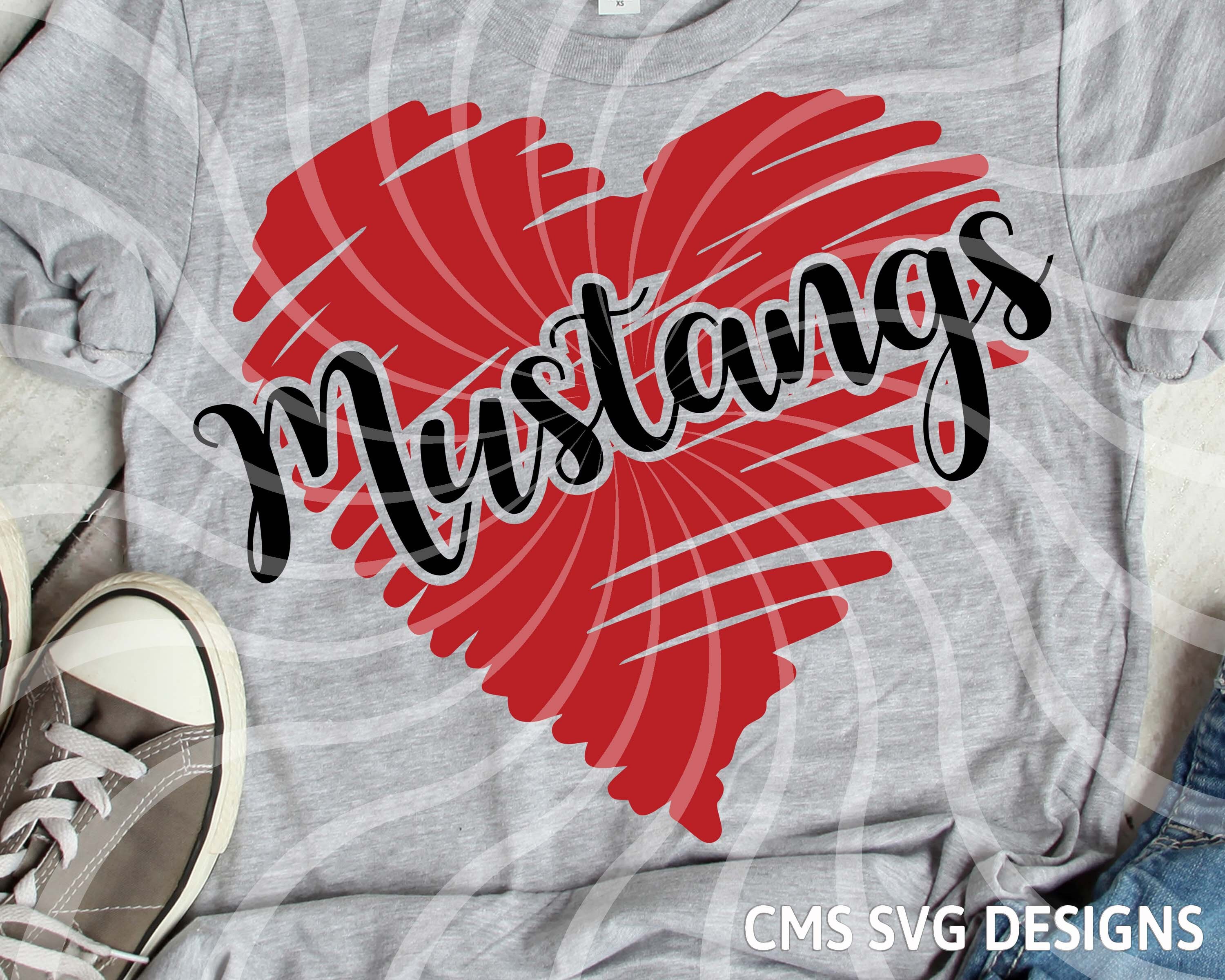 Mustang Svg Mustangs Svg Mustang Scribble Heart School - Etsy