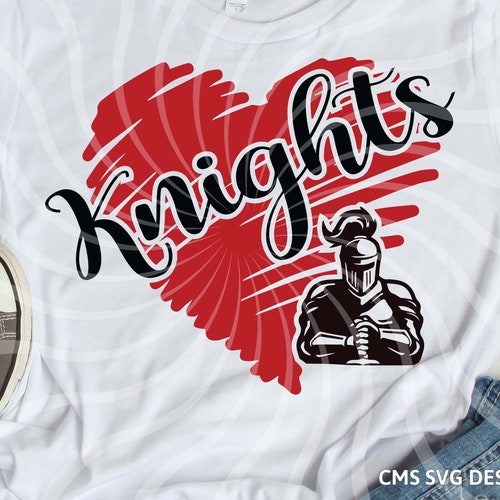 Knights Heart SVG - Etsy