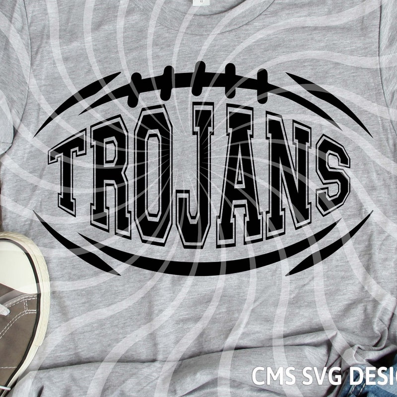 Trojans Football Svg - Etsy