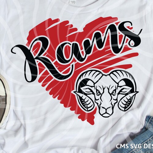 Ram Svg Rams Svg Rams Football Svg School Pride Mascot Cut - Etsy