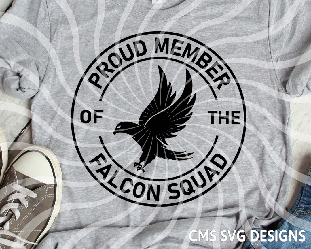 Falcon Svg, Falcons Svg, Proud Member of the Falcon Squad, School Pride ...