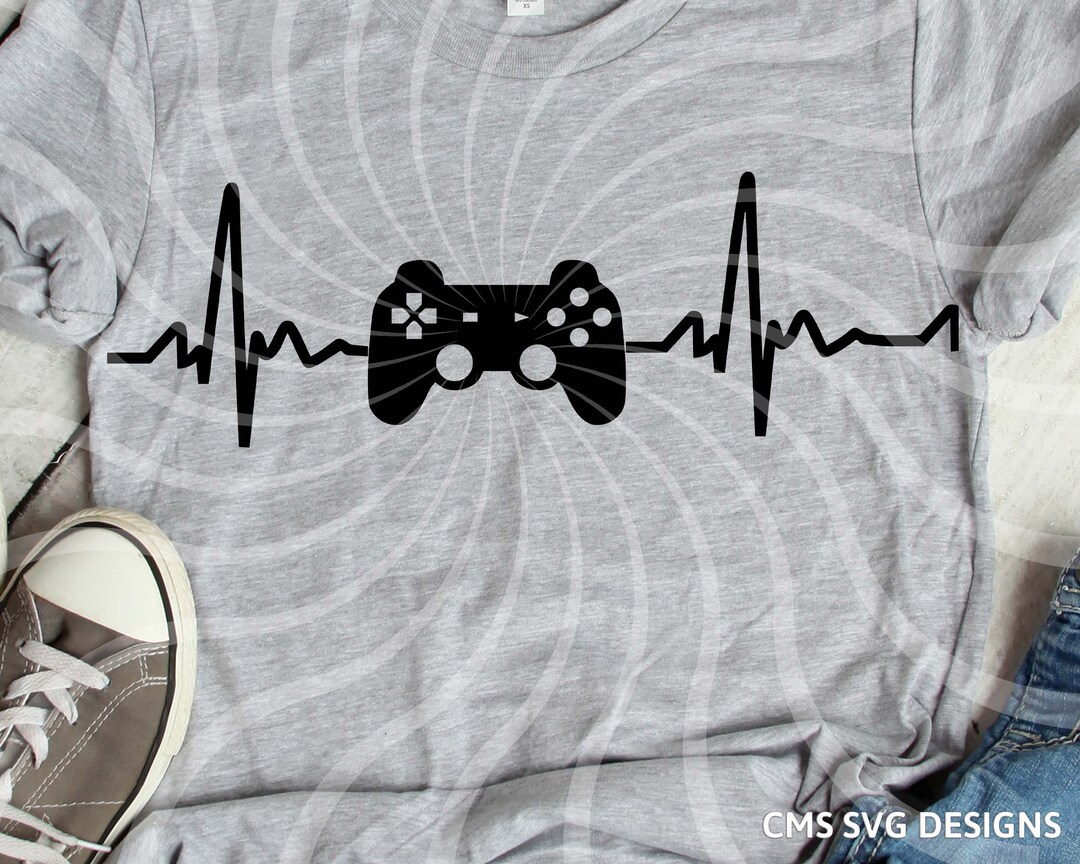Gamer Pulse Svg, Heartbeat Svg, Video Game Controller Svg, Cat School ...