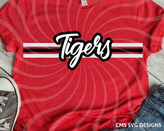 Tiger Svg Tigers Svg Tiger Stripes School Pride Mascot Cut | Etsy