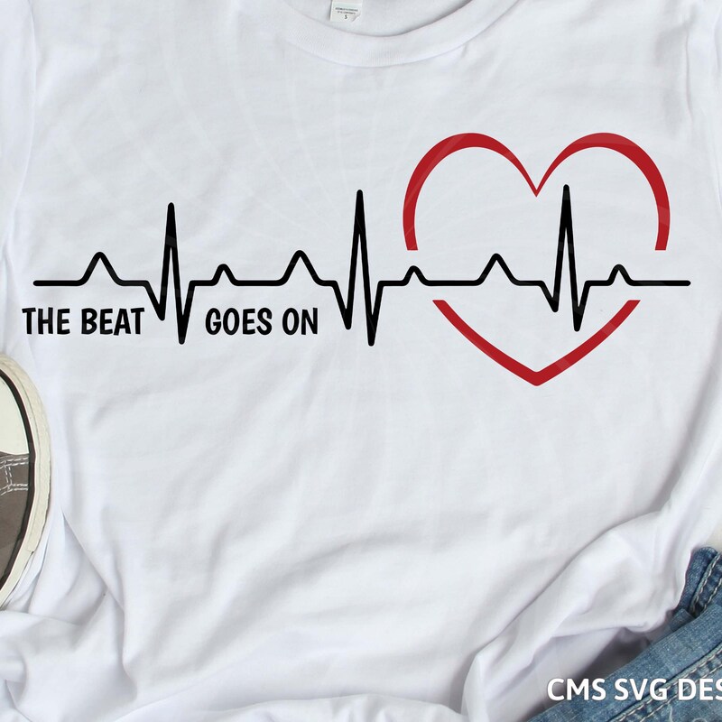 Heart Beat Svg - Etsy