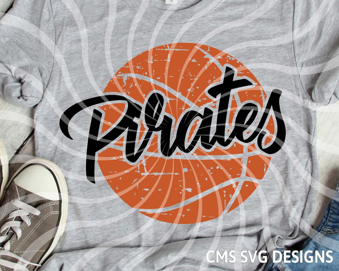Pirate Svg, Pirates Svg, Pirates Distressed Basketball Svg, School ...