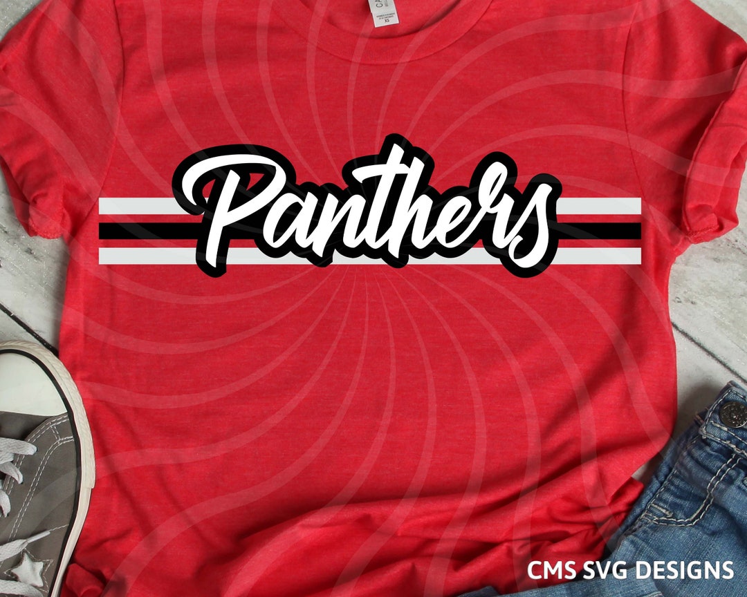 Panther Svg, Panther Svg, Panther Stripes, School Pride Mascot Cut File ...