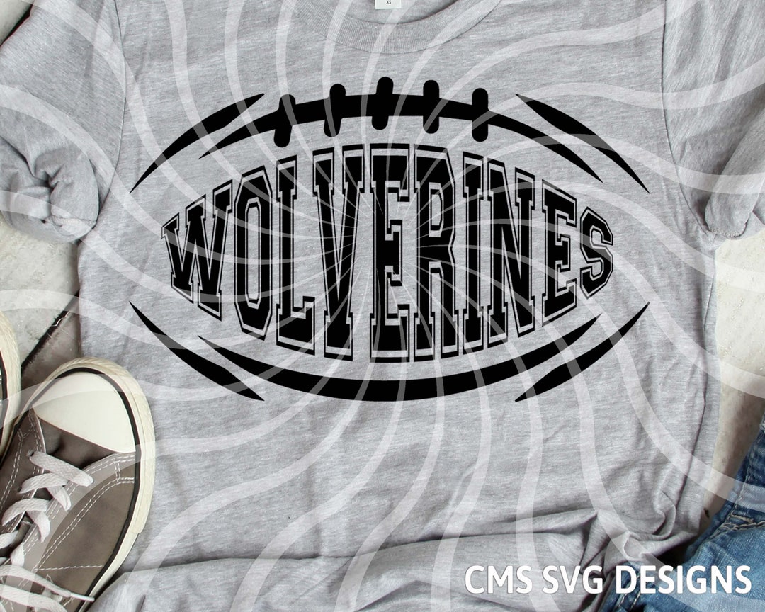 Wolverine Svg, Wolverines Svg, Wolverine Football Svg, School Pride ...
