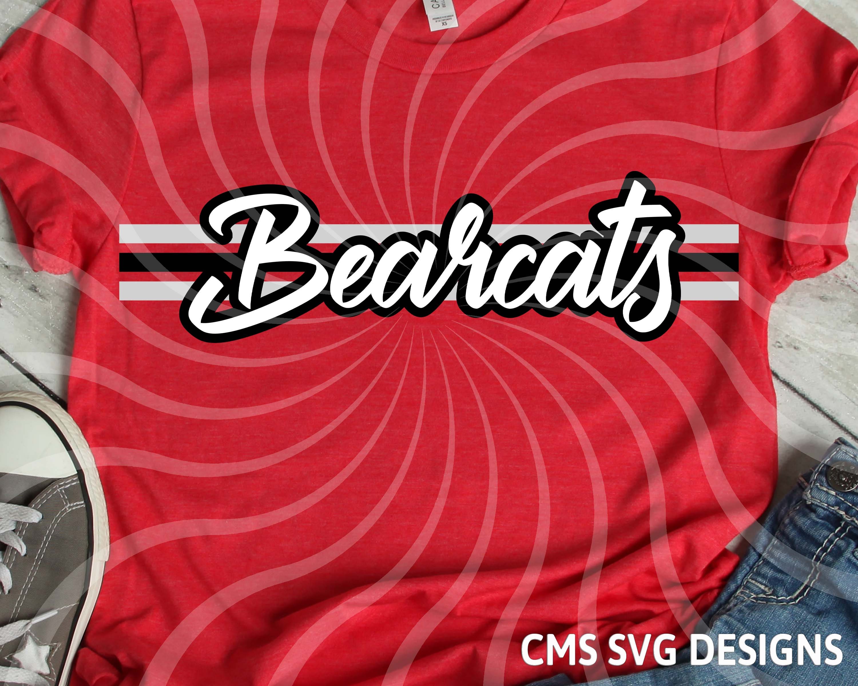 Bearcat Svg Bearcats Svg Bearcat Stripes Svg Cat School - Etsy