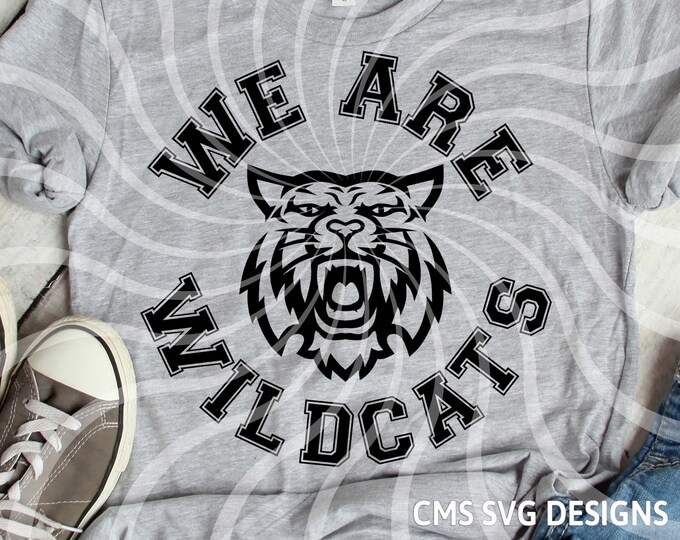 Wildcat SVG, Wildcats Clipart, We Are Wildcats, School Pride Mascot Cut ...