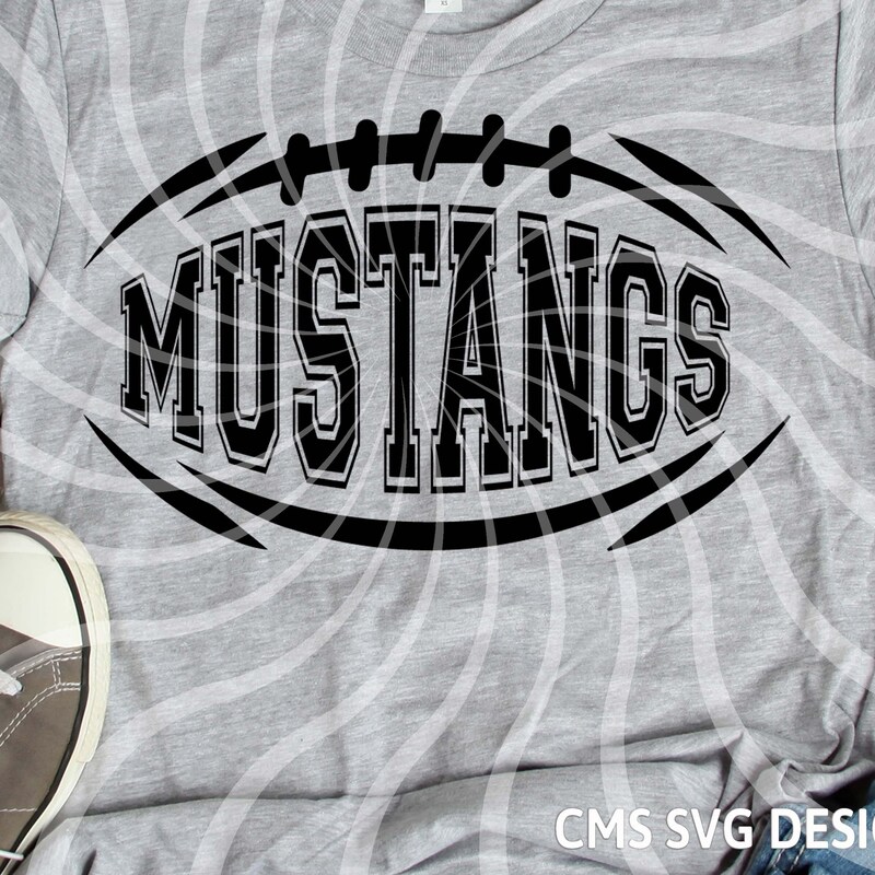 Mustangs Football Svg - Etsy
