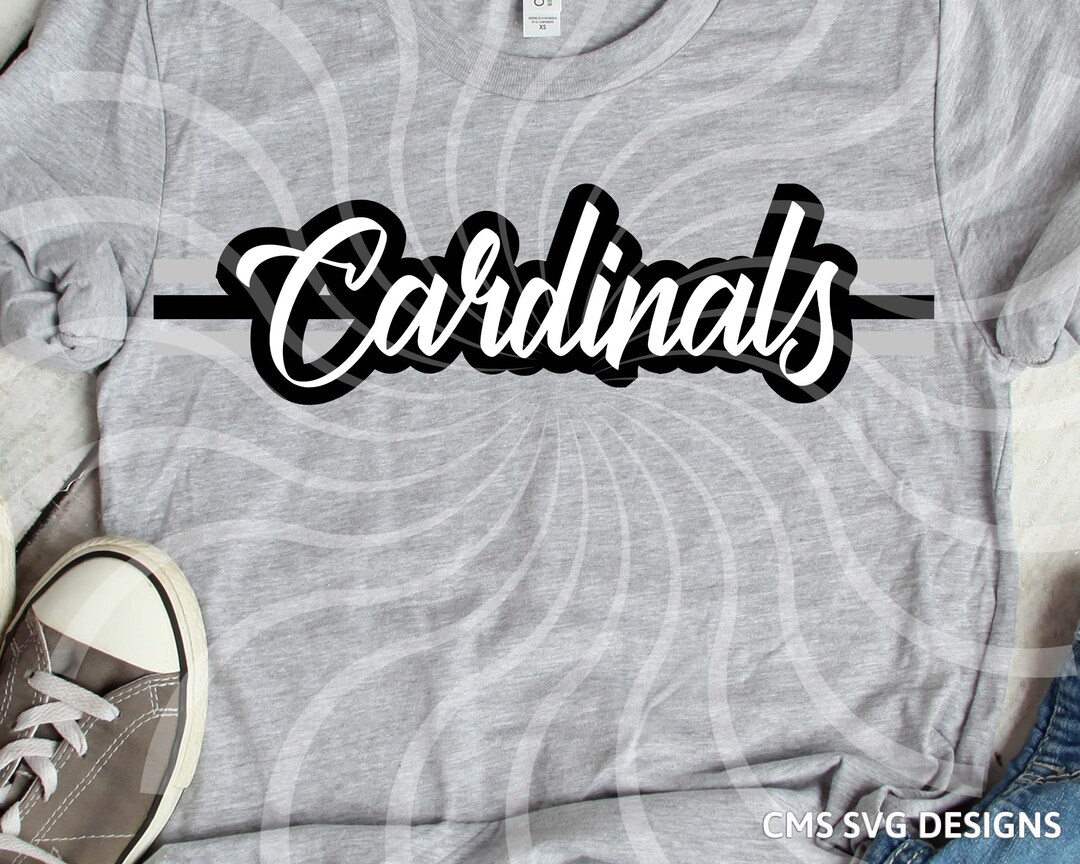 Cardinal Svg, Cardinals Svg, Cardinals Stripes, School Pride Mascot Cut ...