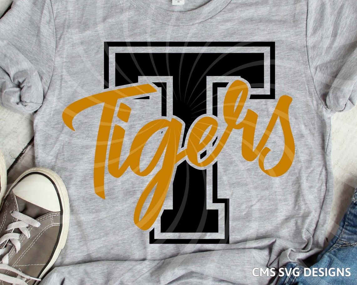 Tiger Svg Tigers Svg Tiger Varsity Letter Thing School - Etsy