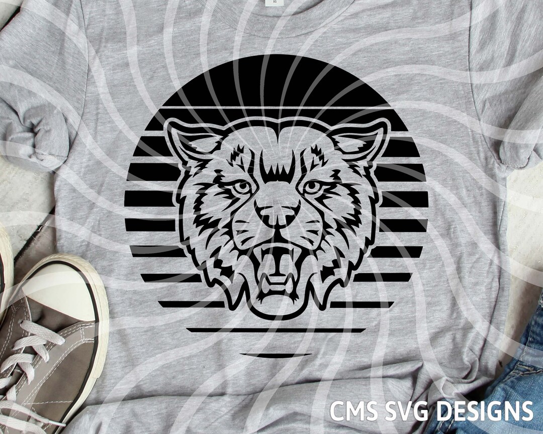 Wildcat SVG, Wildcats Clipart, Wildcat Sunset, School Pride Mascot Cut ...
