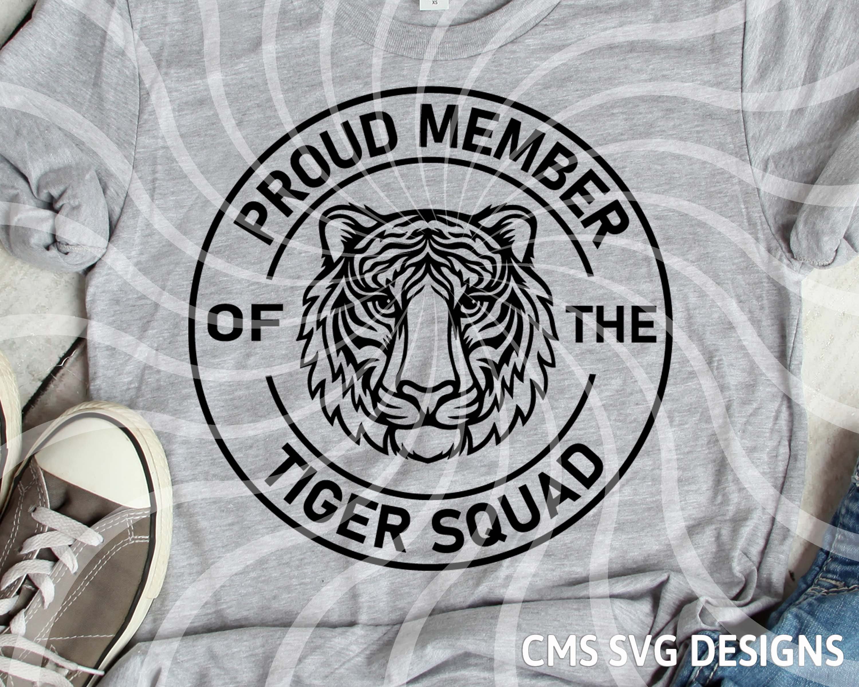Tiger Svg Tigers Svg Proud Member of the Tiger Squad School - Etsy