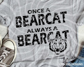 Bearcats Paw Print Digital Design: Svg Png Pdf and Dxf - Etsy