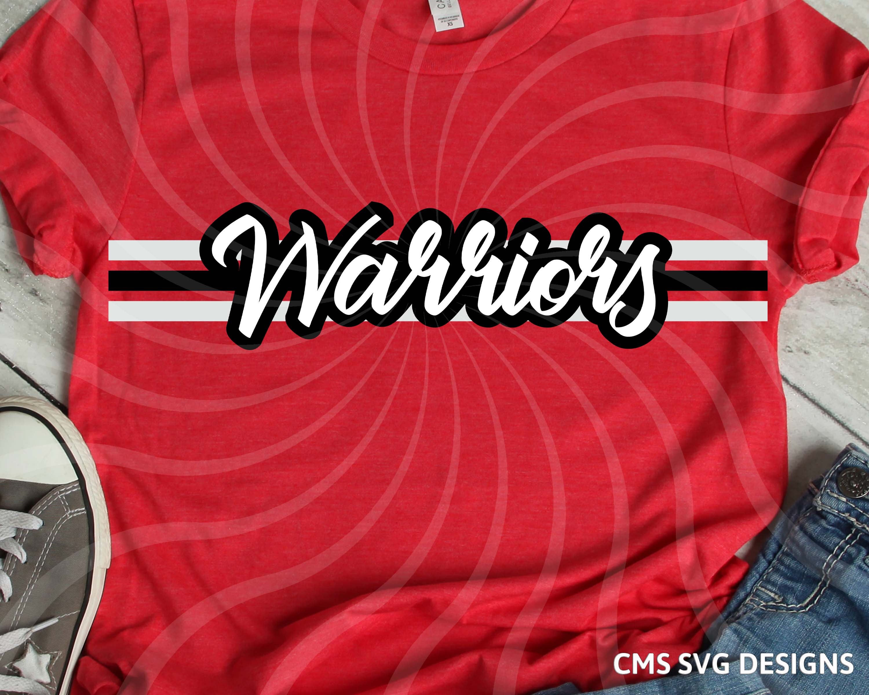 Warrior Svg Warriors Svg Warrior Stripes School Pride | Etsy UK