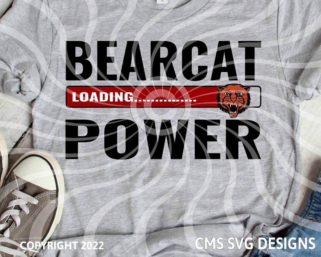 Bearcat Svg, Bearcats Svg, Bearcat Power, School Pride Mascot Cut File ...