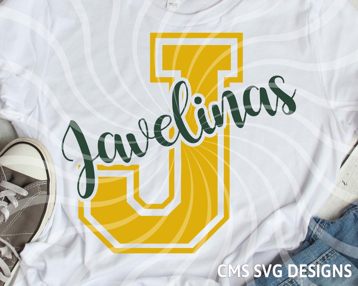Javelinas Svg Javelinas Varsity Letter Svg School Pride - Etsy