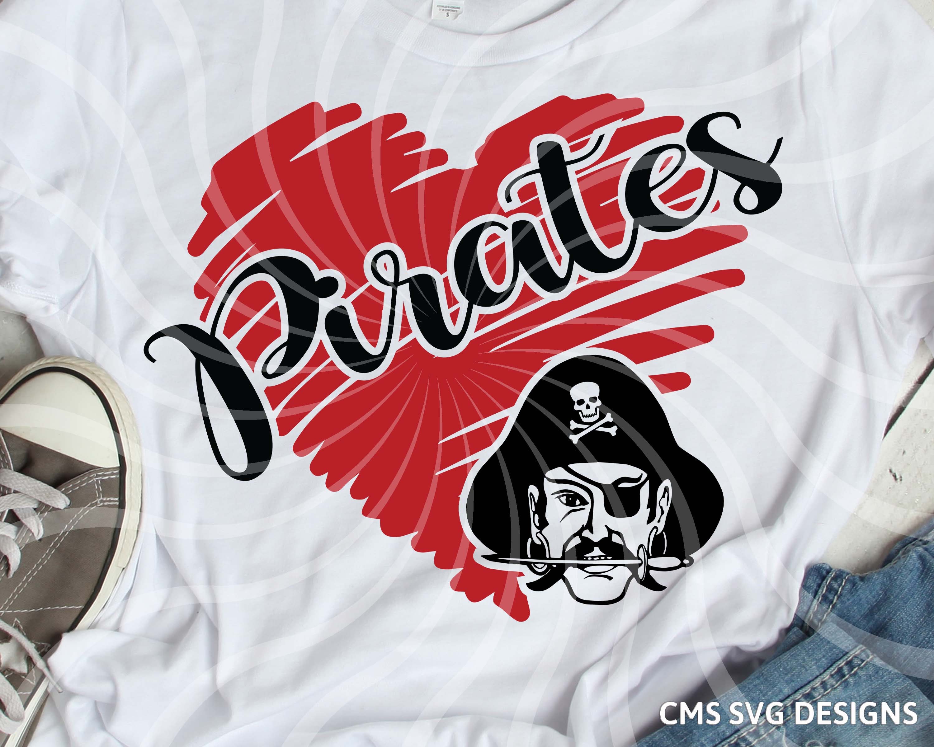 High School Mascot SVG School Spirit Pride Pirate SVG Silhouette Pirate ...