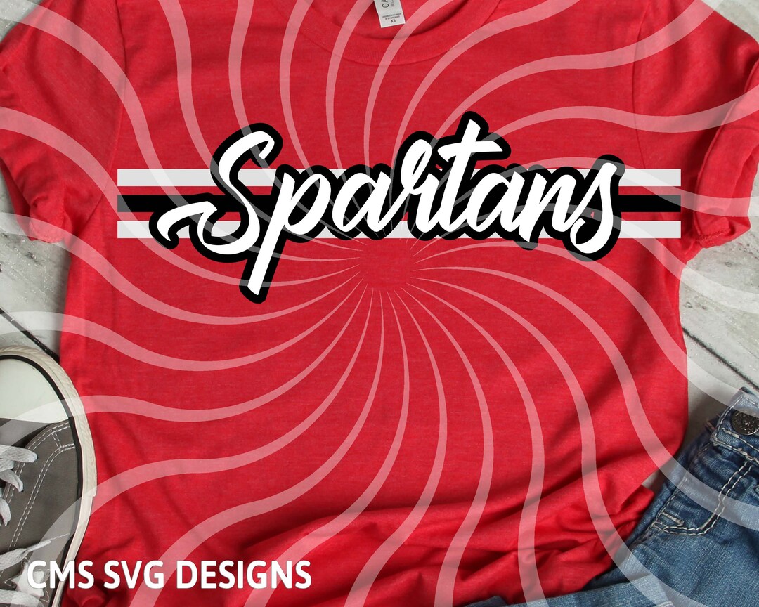 Spartan Svg Spartans Svg Spartans Stripes Svg School Pride - Etsy