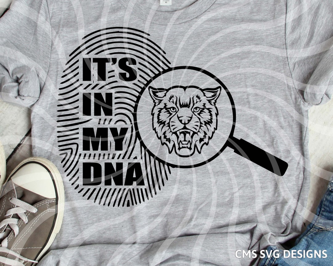 Bobcat SVG, Bobcats Clipart, Its in My DNA Svg, School Pride Mascot Cut ...