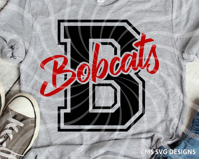 Bobcat SVG Bobcats Clipart Bobcat Varsity Letter School | Etsy