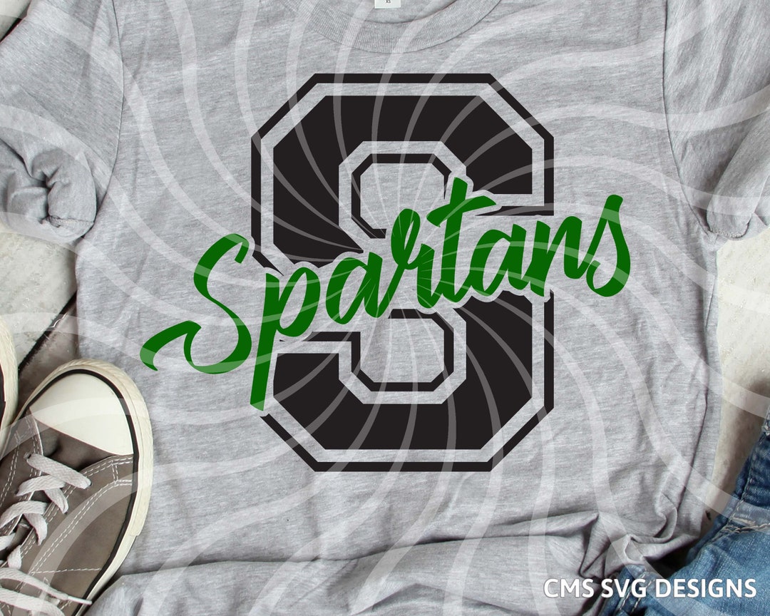 Spartan Svg, Spartans Svg, Spartan Varsity Letter Svg, School Pride ...
