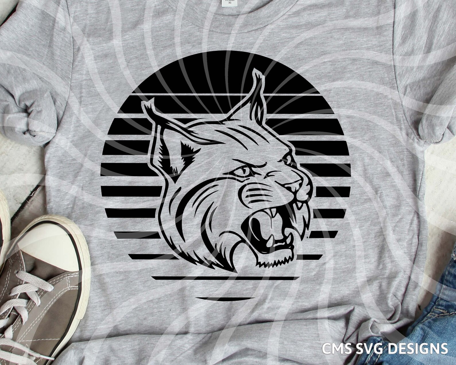 Bobcat SVG Bobcats Clipart Bobcat Sunset Svg School Pride - Etsy