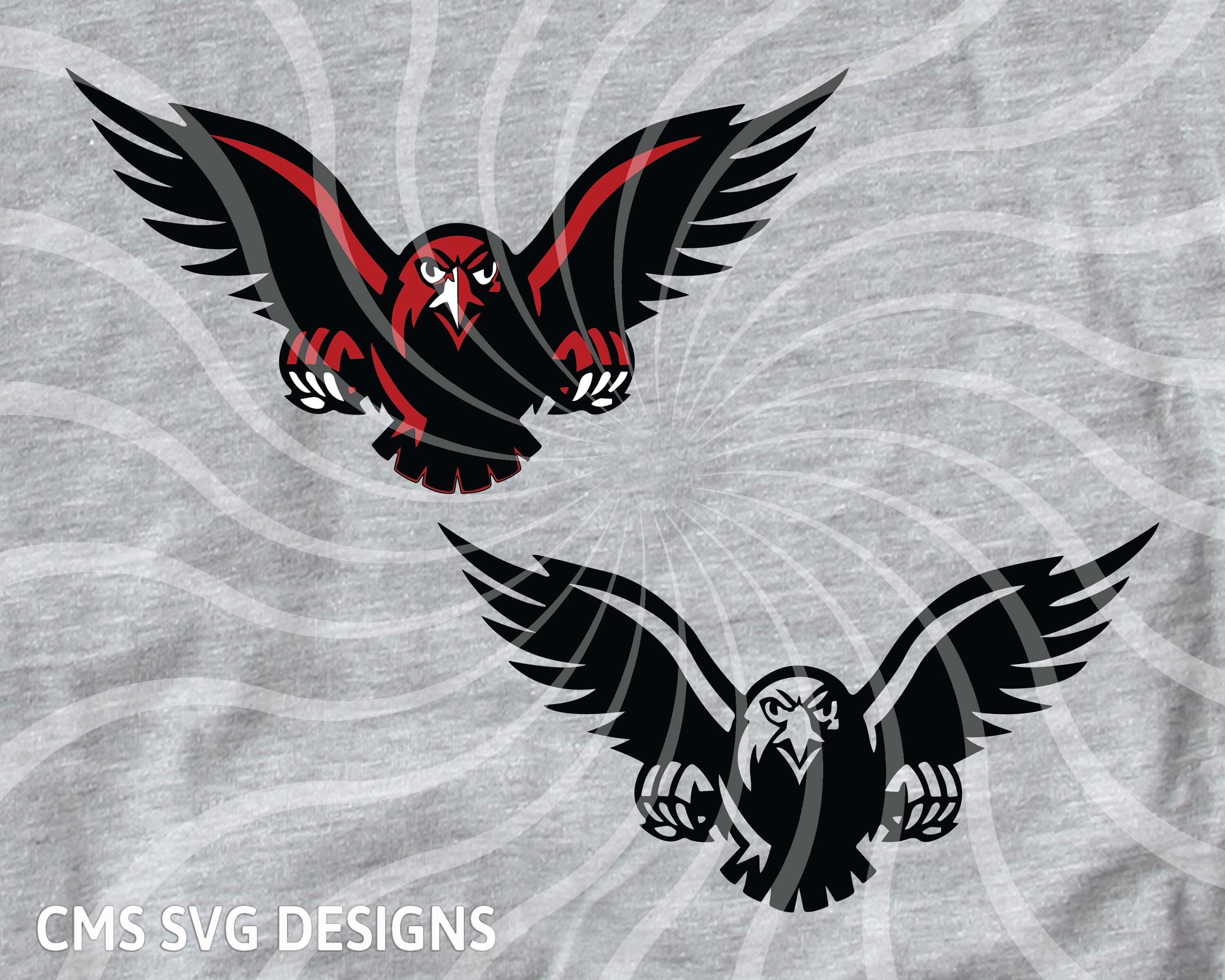Falcon Svg Falcons Svg Falcon Mascot Colored and Outline - Etsy