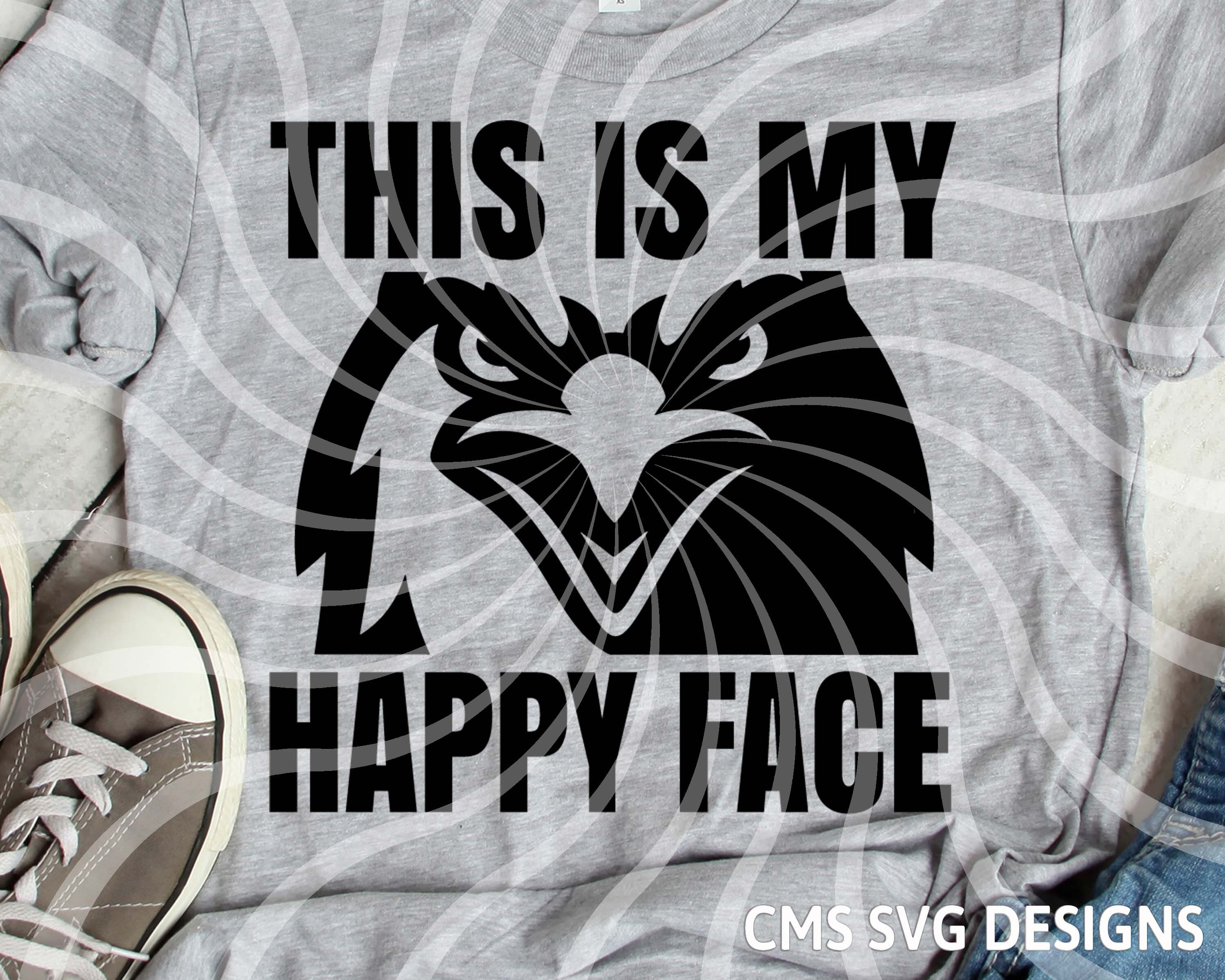 Falcon Svg Falcons Svg Falcon This is My Happy Face Svg - Etsy