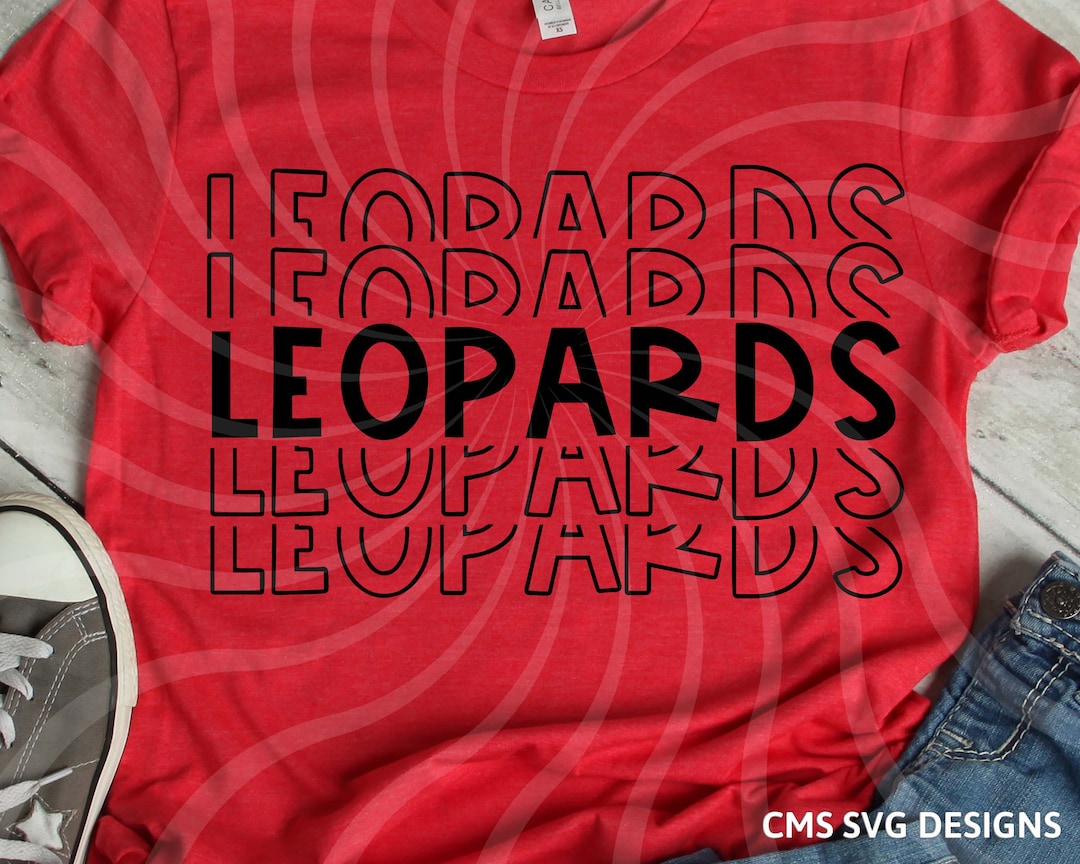 Leopard Svg, Leopard Svg, Leopard Stacked Words, School Pride Mascot ...