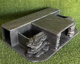 Natural SLATE Stone Rock Cave for Pleco Aquarium Fish Tank or - Etsy UK