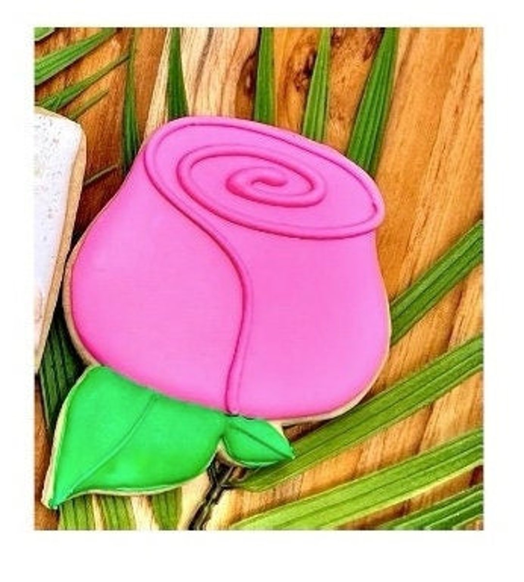 Rose Cookies Rosette Rosebud Flower Sugar Cookie Spring - Etsy