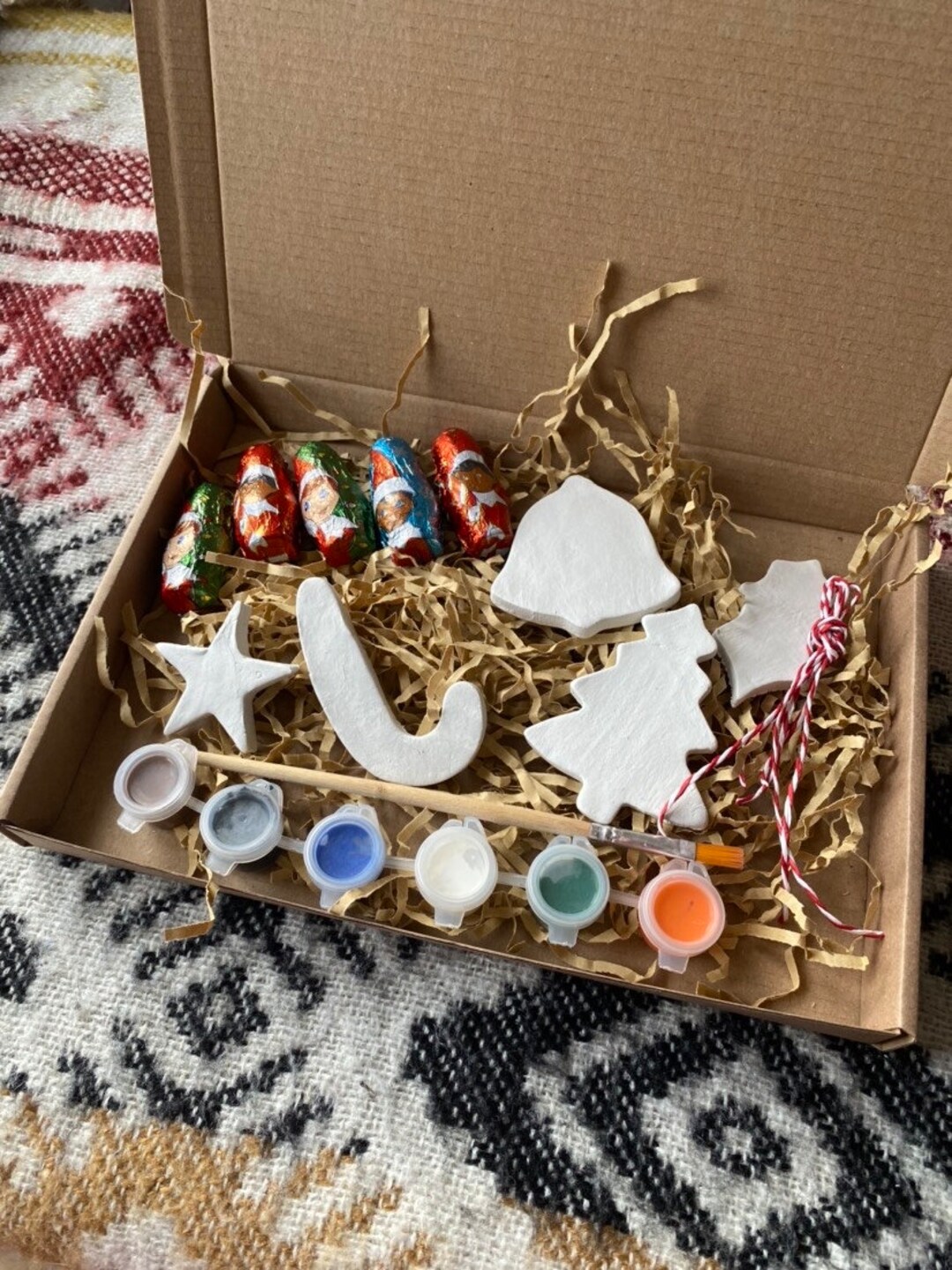 Christmas Clay Craft Box for Children Including Clay Xmas Decorations ...