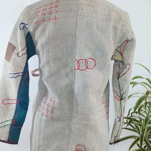 Long Handmade Traditional Angrakha Style Vintage Coat Toast Jacket With ...