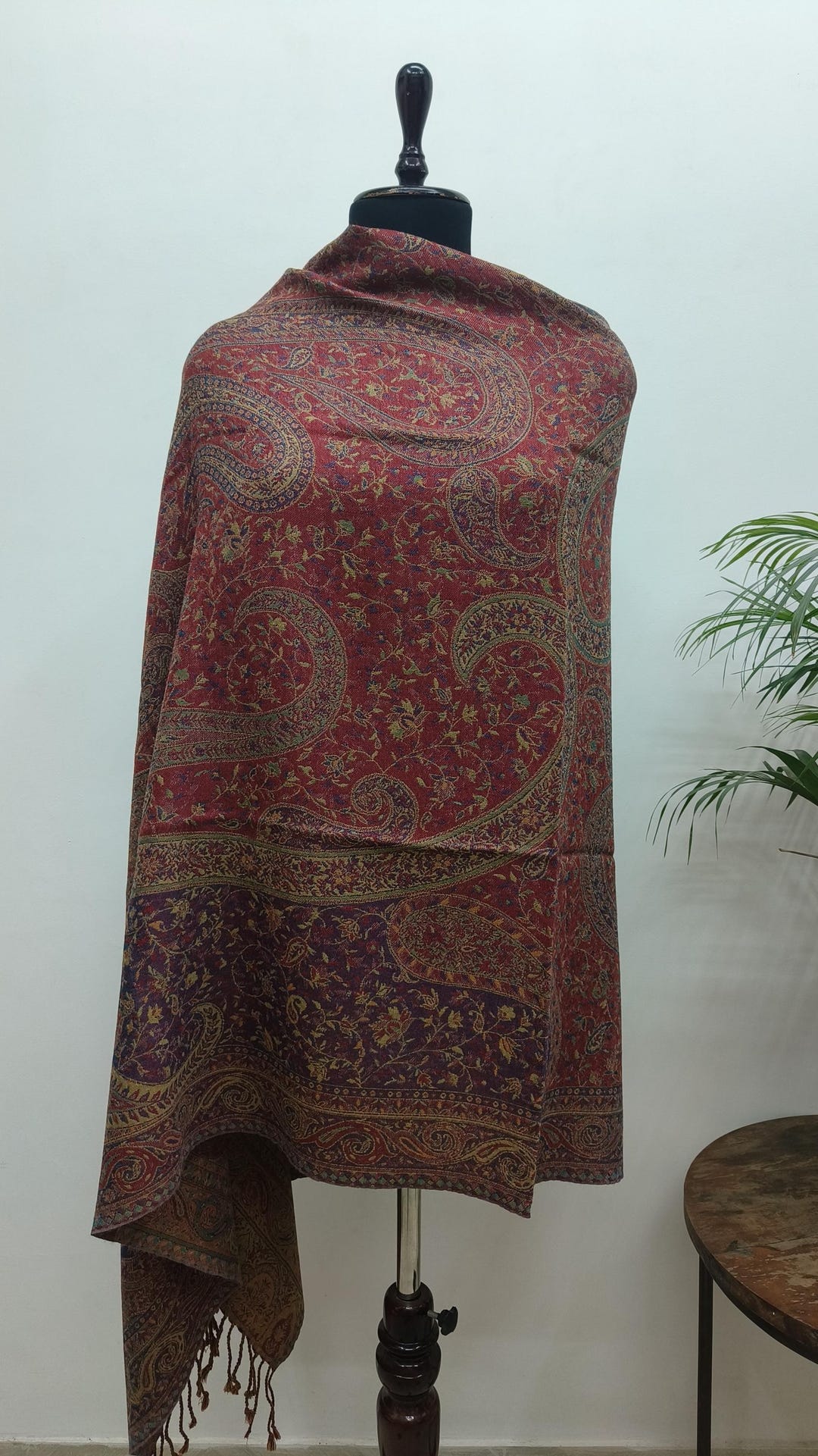 Cozy and Luxurious Boiled Merino Wool Reversible Shawl| Women's Winter ...