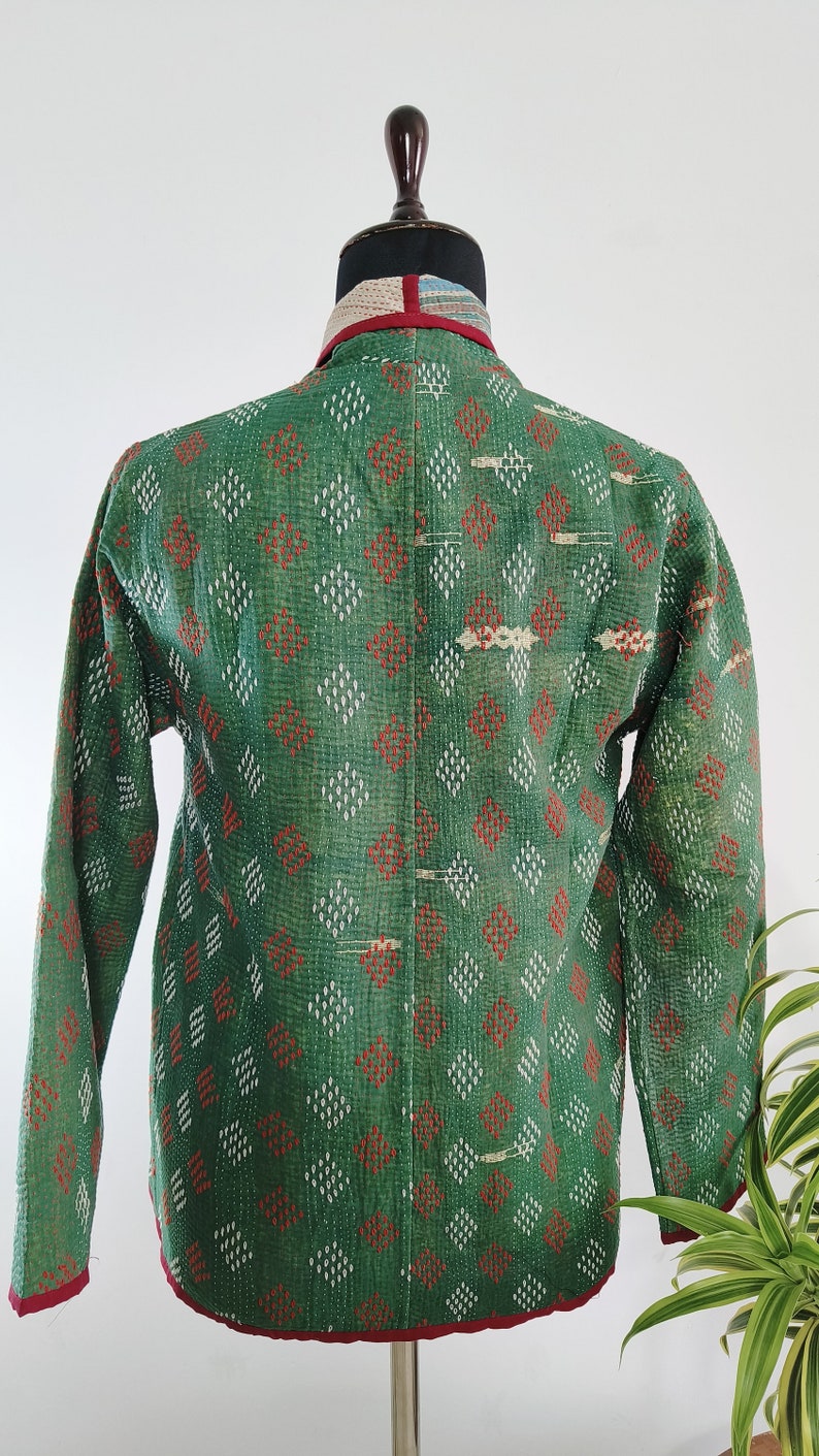 Short Vintage Angrakha Style Toast Jacket With Side Dori Tie-up and ...