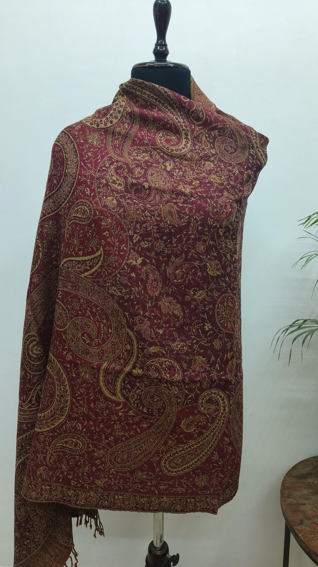 Cozy and Luxurious Boiled Merino Wool Reversible Shawl| Women's Winter ...