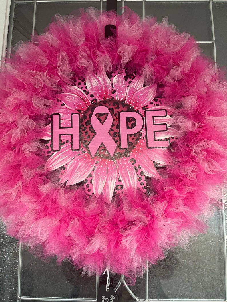 Breast Cancer Awareness Wreath - Etsy