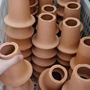 Neofinetia Trumpet Pots, Clay Pots, Terracotta Orchid Pot, Perfect for ...