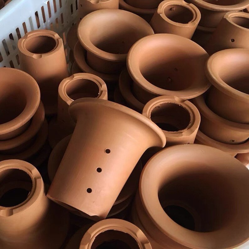 Neofinetia Trumpet Pots Clay Pots Terracotta Orchid Pot - Etsy