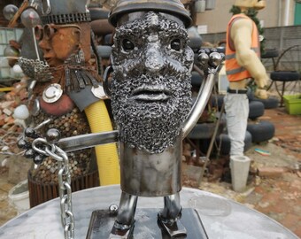 Upcycled Sculpture - Etsy