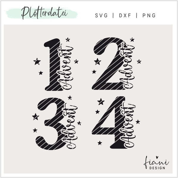 Advent Numbers - Etsy
