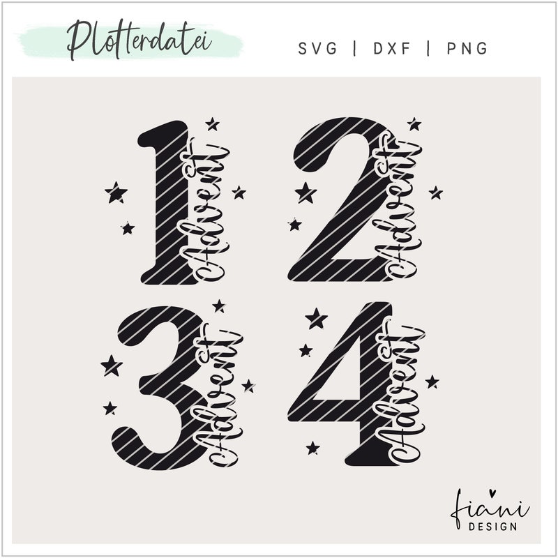 Advent Numbers - Etsy
