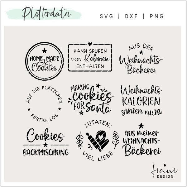 Plotterdatei kekse - Etsy.de
