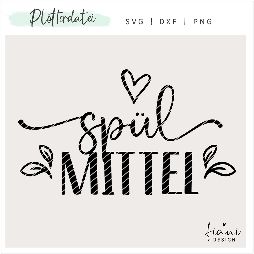 Plotter File Dishwashing Detergent SVG - Etsy