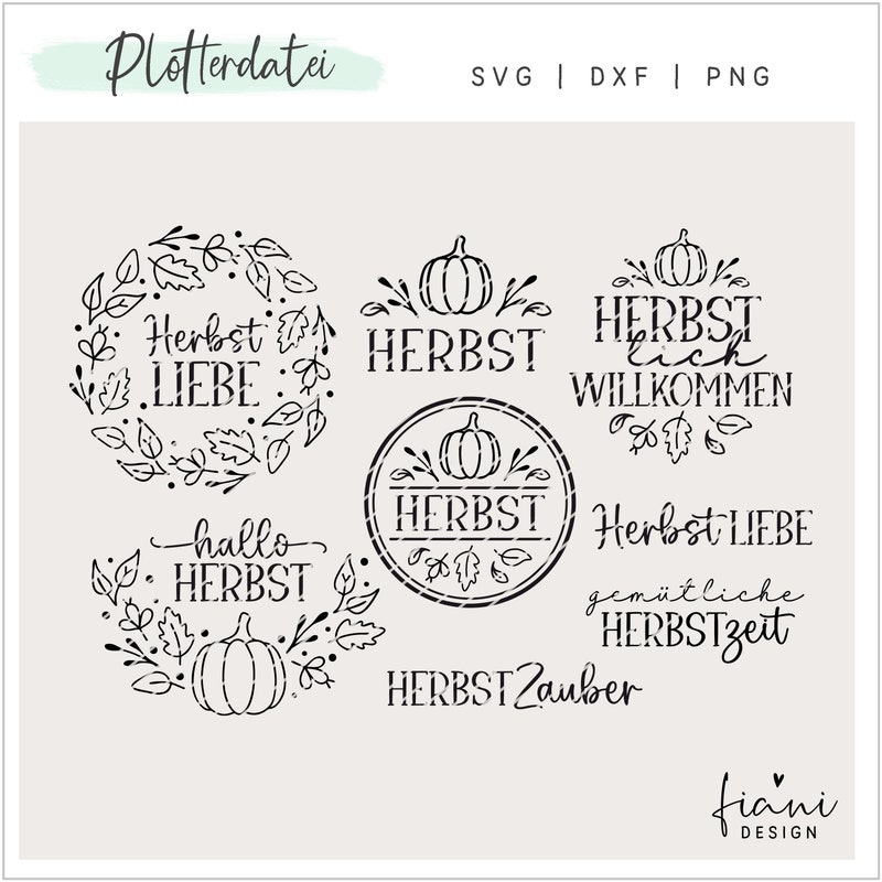 Plotterdatei herbst - Etsy.de